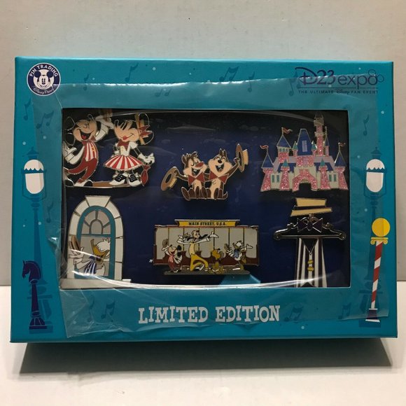 Disney | Accessories | New D23 Exclusive Disney Dapper Theme 6 Pin Set ...